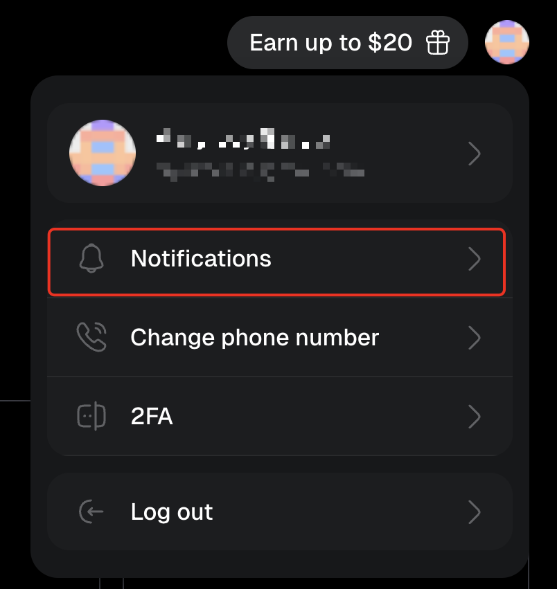 How To Turn Offramp Card & Transaction Notifications On/Off – Offramp